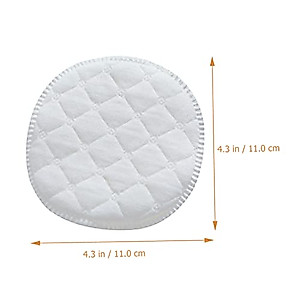 SAFIGLE 12Pcs Professional Breastfeeding Patches Breast-Feeding Washable White Absorbent Nursing pad Cotton Nursing Pads Breastfeeding Gel Pads Breast Milk Cotton Chest pad