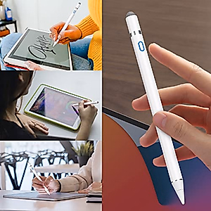 RICQD Stylus Pencil Compatible Apple iPad(2018-2022) with Palm Rejection iPad 10/9/8/7/6th, Pro 12.9 6/5/4/3rd Gen, Air 5/4/3rd, Mini 6/5th, Pro 11 High Precision Drawing Pen