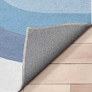 Well Woven Kids Rugs Twilight Rainbow 6' x 9' Blue Modern Printed Machine Washable Area Rug