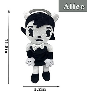 SmallBos 3PCS Alice Plush, Tom Plush, Horror Game Plush, Soft Stuffed Animals Plush Toys for Kids and Game Fans