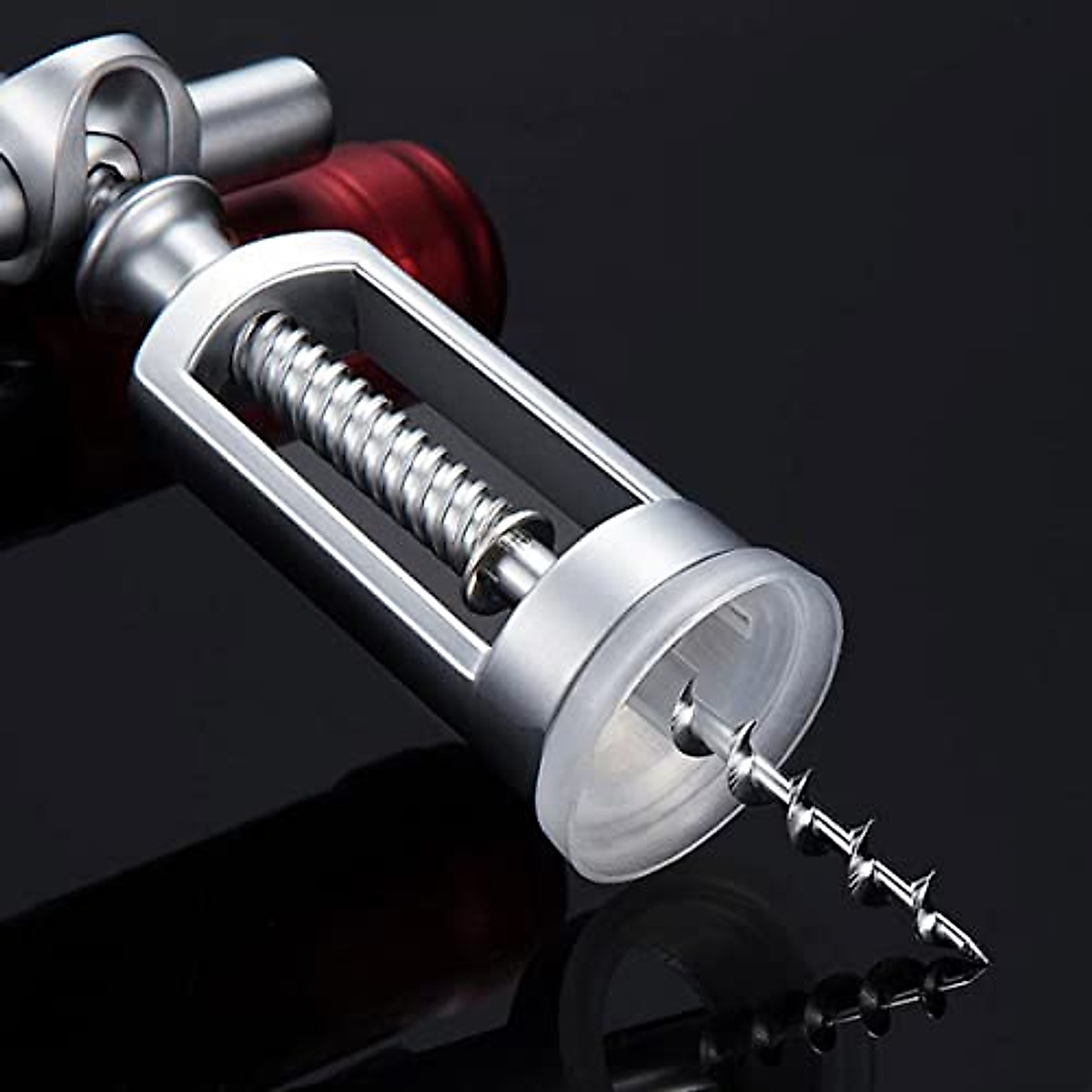 BESTonZON Opener Restaurant Wing Cork Opening Corkscrews Multifunctional Screw Beer Remover Serving Winged Gadget Waiters Alloy and Party Duty Bottle for Bar Cap Heavy Corkscrew: