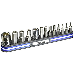 Titan 16136 13-Piece Tamper Resistant Metric Hex Bit Set