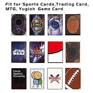 500Ps Clear Card Sleeves for Trading Cards,Top Loader Fit for MTG and Yugioh Cards,Baseball,Football,Sport Cards(Green)