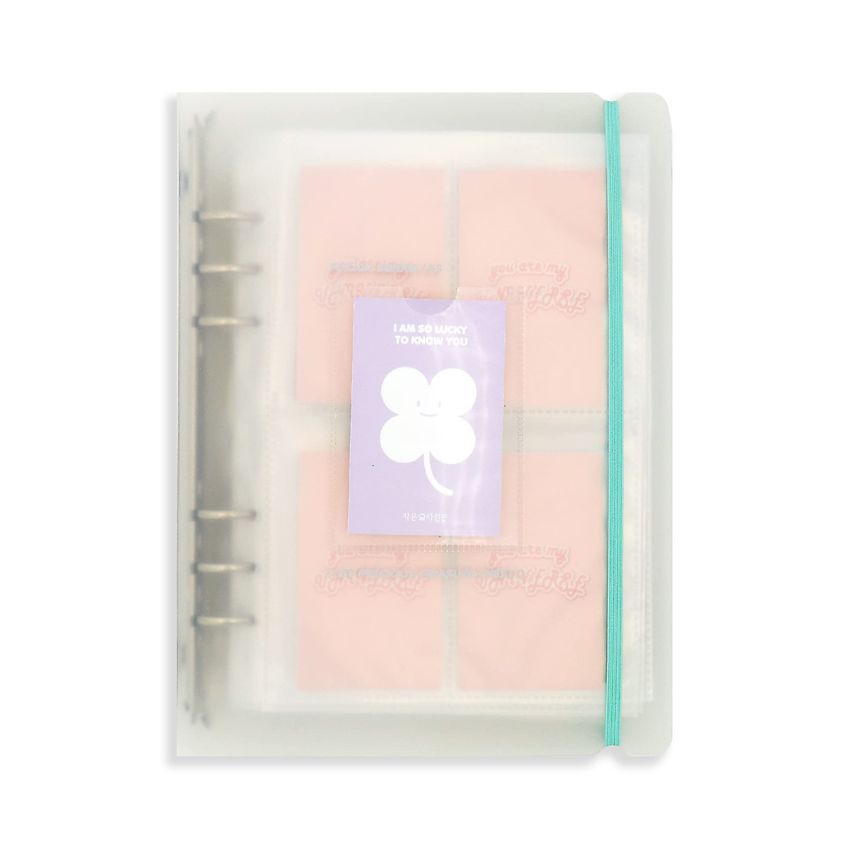 B FANCY K-pop Photocard Holder Book Simple 6ring Binder 200 Photo Pockets Collect Book