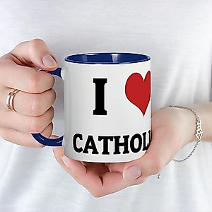 CafePress I Love Catholics Mug Ceramic Coffee Mug, Tea Cup 11 oz