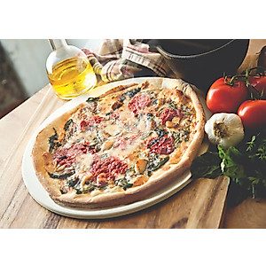 Fox Run Round Pizza Stone, Stoneware, 13-Inch