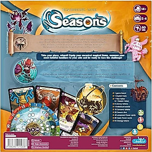 Seasons Board Game - Tactical Card and Dice Game for Wizards, Engaging Strategy Gameplay, Fun Family Game for Kids and Adults, 2-4 Players, Ages 14+, 60 Min Playtime, Made by Libellud