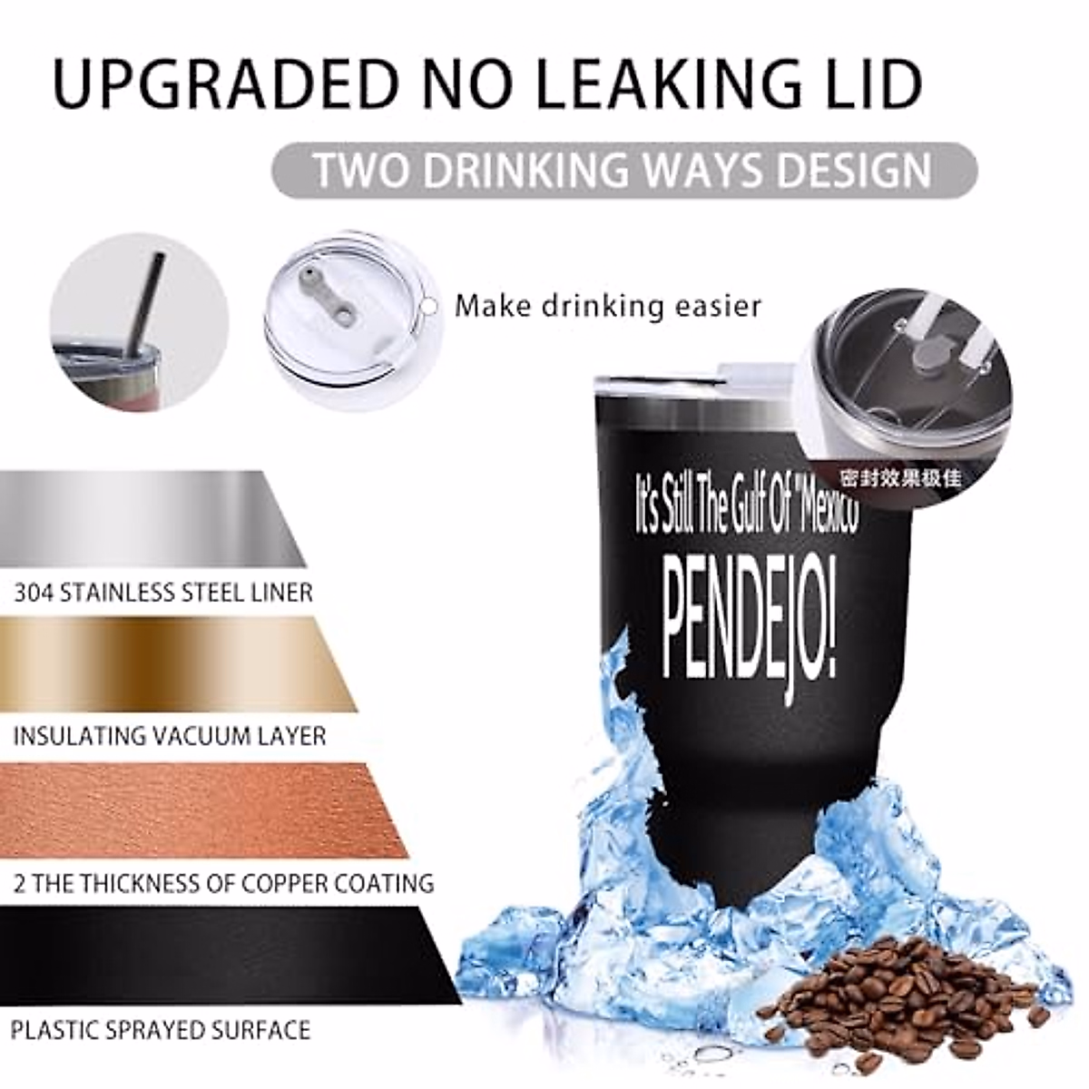 It's Still The Gulfs Of Mexico Pendejo Tumbler With Lid For Teacher