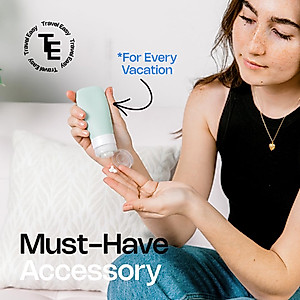 Travel Bottles for Toiletries and Travel Size Containers TSA Approved and Easy-to-Use Travel Size Bottles Made of Silicone & Travel Essentials by Enzi