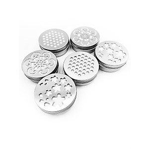 Aukousn, 12 Pack 2 Oz Aluminum Tins With Lids Empty Storage Containers for Air Freshener 3 Styles