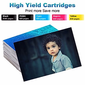 280XXL 281XXL PGI-280 CLI-281 Compatible Ink Cartridge Replacement for Canon 280 281 XXL Ink to use with PIXMA TR8600 TS9500 TR8622 TR8622a TR8620 TS700 TS6100 TS6120 TR7520 TS6200 Printer (5 Pack)