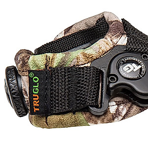 TRUGLO Detonator Ultra Hunting Dual Jaw Archery Bow Quick Release Wrist Strap with Stainless Steel Firing Mechanism and Adjustable Trigger, Camouflage
