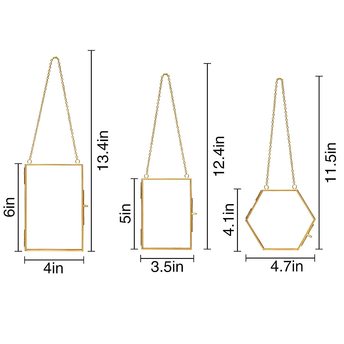 Double Glass Frame for Pressed Flowers - w/Real Dried Flowers and Tweezer for Handicrafts, Photo, or Other Small Flat Items
