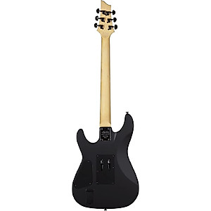 Schecter Demon-6 FR Electric Guitar in Aged Black Satin Bundle with Electric Guitar Hard Shell Carrying Case (2 Items)