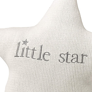 Lillian Rose White Star and Gray Moon Nursery Pillow Set