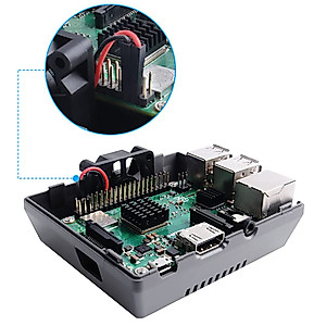 GeeekPi Case for Raspberry Pi 3B+, Pi Case with Fan, Retro Gaming Nes3Pi Case with Cooling Fan, Pi Heatsinks for Raspberry Pi 2B/3B/3B+
