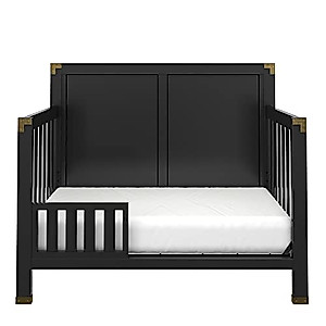Baby Relax Miles 5-in-1 Convertible Crib, Black