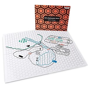 Hexers Lite Role-Playing Game Board RPG Game Mat, Compatible with Dungeons and Dragons DD D&D and Pathfinder 1 inch Squares Dry Erase, RPG Miniatures Mat or Tabletop Role-Playing Dice Map