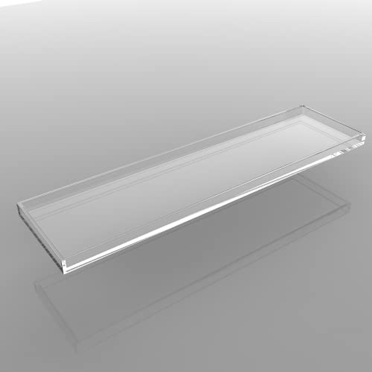 Durable Clear Acrylic Towel Tray,Lucite Bathtub Caddy-82cm or 32.3inch Long