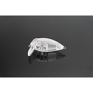 10PCS Unpainted Lure Blanks 2.9g 4cm with 6mm Free Fishing Eye Crankbait Simulation Blank Body Clear Hard Baits Trout Salmon Minnow Lure Popper Lures Topwater Freshwater 8263 6mm