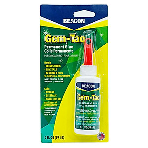 Beacon Adhesives Gem Tac Permanent Adhesive, 2-Ounce
