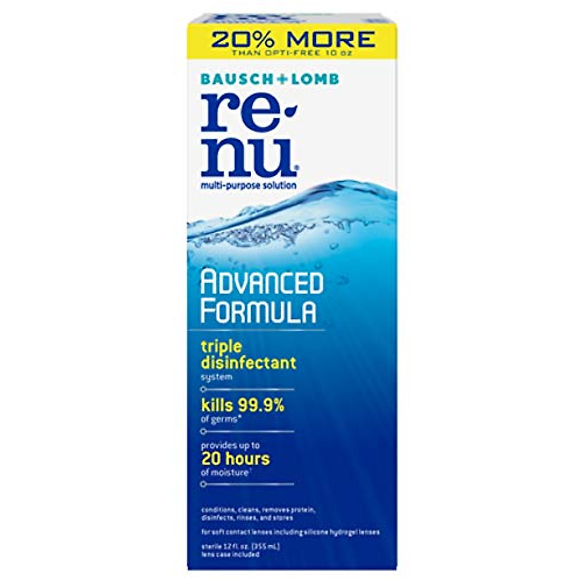 Bausch & Lomb Renu MultiPlus Multi-Purpose Solution 12 oz (Pack of 3)