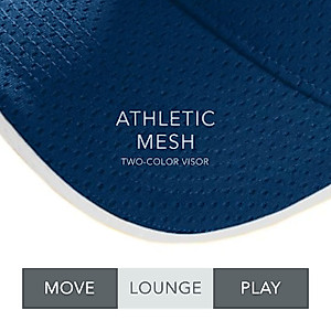 Augusta Sportswear Athletic Mesh Two-Color Visor Navy/White OS