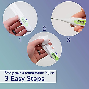 500 Pack Probe Covers for Oral & Digital Thermometer - Heavy Duty Disposable Sleeves for Safe & Sanitary Prevention of Cross-Contamination - Universal - Rectal Thermometer Covers