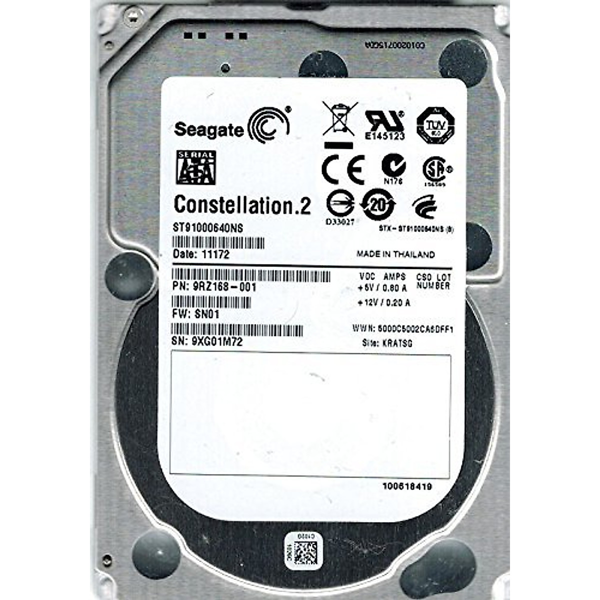 Seagate ST91000640NS 1 TB 2.5" Internal Hard Drive