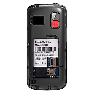 USHINING 4G Senior Cell Phone Unlocked SOS Big Button Senior Basic Phone 2.4 Inch Large Screen High Volume Unlocked Mobile Phone for Elderly with Charging Dock (Emerald Green)