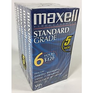 MAXELL 5PK 6 HR T-120