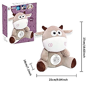 Growinlove Baby Sleep Soother with Music and Projector Night Light, White Noise Sound Machine Baby Soother Musical Toy, Volume Control Toddlers Sleep Aid for Newborns Baby Gift