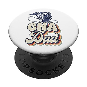 CNA Nurse Certified Nursing Assistant Retro Vintage Cna Dad PopSockets Standard PopGrip