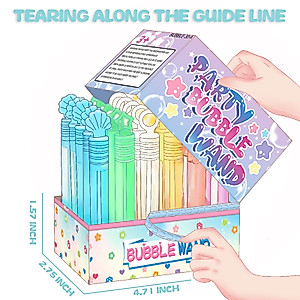 Bubble Party Favors for Kid, 30 Pack Mini Bubbles Bulk with Display Box, Pastel Bubble Wand Sticks Toy for Party Supplies, Birthday, Wedding Decorations, Goody Bag Fillers Stuffers, Carnival Prizes
