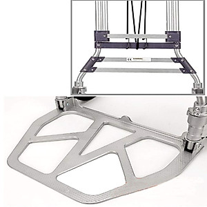 Folding Hand Truck, Hand Truck, Dolly, 2 Wheel-Roate Load Bearing 120 Kg Telescopic Construction Utility Cart Luggage Ideal for Personal, Travel, Moving And Office Use