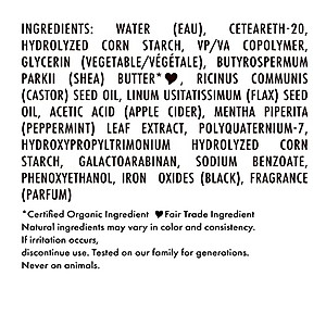 SheaMoisture Styling Black Edge Control Gel For Curly Hair Jamaican Black Castor Oil and Flaxseed Paraben-Free Anti-Frizz Hair Gel 3.5 oz