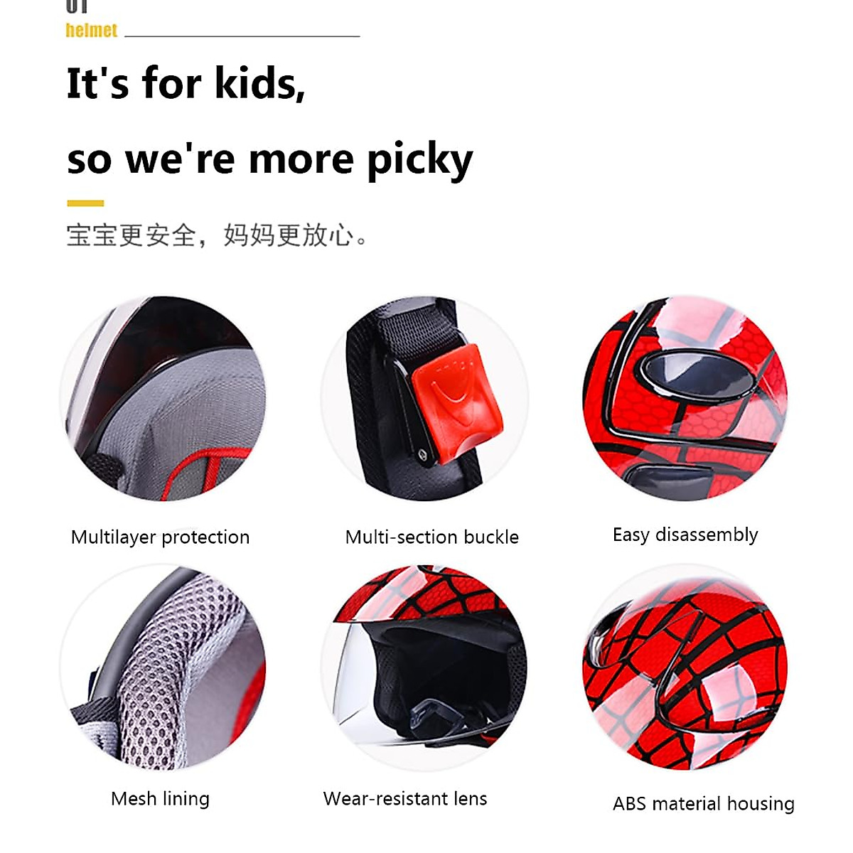Kids Cool Helmet 4-12 Years Old Boys Girls Motorcycle Half Helmet Retro Go-Kart Jet-Helmet Scooter Cruiser Moped for Youth Personality Children's Helmet Applicable to Summer DOT Approved-A||46-56CM
