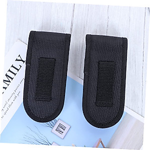 Uonlytech 2pcs Small Pouch Folding Cover Protectors Folding Pouch Foldable Blade Guard Mini Folding Storage Case Utility Pocket