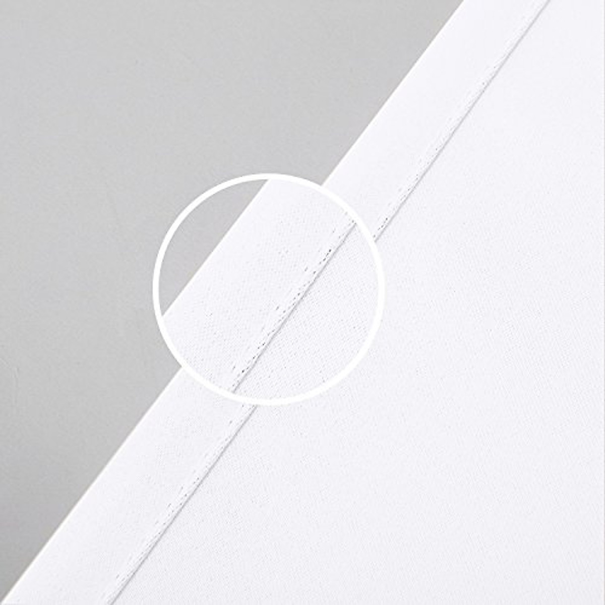 Room Darkening Curtain Panels Pure White Curtains Window Treatment Energy Saving Thermal Insulated Solid Grommet Room Darkening Drapes for Bedroom/Nursery, Pure White, 2 Panels, 52 in x 84 in (W x L)
