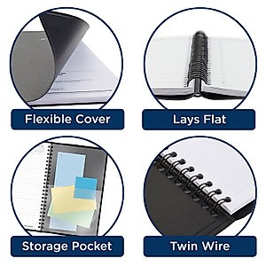 AT-A-GLANCE 2024 Monthly Planner, 7" x 8-3/4", Medium, Large Print, Black (70LP090524)