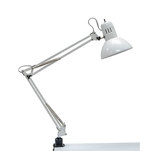Studio Designs Swing Arm Lamp, 13-watt, White