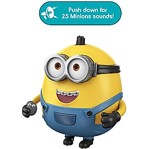 Minions: The Rise of Gru Sing ‘N Babble Otto Interactive Action Figure, Talking Character Toy with 25 Plus Talking & Laughing Sounds 4-in Tall, Gift for Kids Ages 4 Years & Older