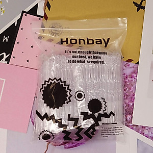 Honbay 240PCS Disposable Plastic Fruit Mini Cake Forks Cocktail Picks Tasting Appetizer Forks for Home Bar Party