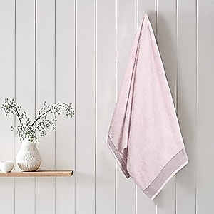 BELIZZI HOME Ultra Soft 2 Pack Oversized Bath Towel Set 28x55 inches, 100% Cotton Large Bath Towels, Ultra Absorbant Compact Quickdry & Lightweight Towel, Ideal for Gym Travel Camp Pool - Pink