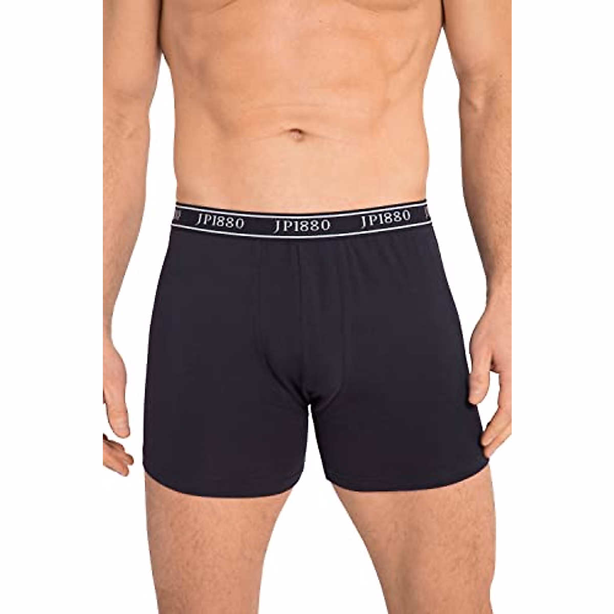 JP 1880 Menswear Big & Tall Plus Size L-8XL 2 Pack of Boxer Shorts FLEXNAMIC® dark matte blue X-Large 813850130