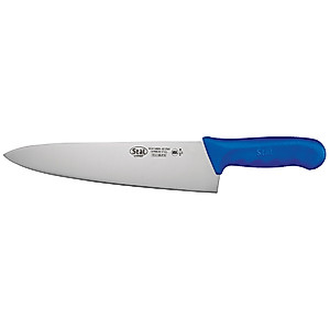 Winco 10" Commercial-Grade Chef's Knife with German Steel Blade, Blue