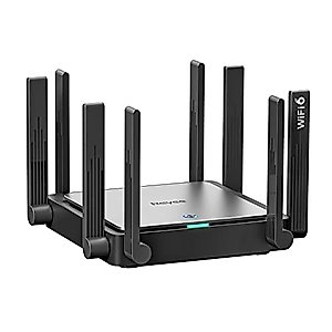 Reyee WiFi 6 Router AX3200 Wireless Router Internet Router, High Speed Smart Router with 8 Omnidirectional Antennas, Dual Band Gigabit Computer Router Mesh Support for Homes up to 3000 Sq. ft. - E5