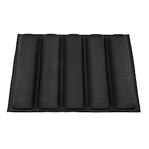 oceanside Silicone Oblong Shape Bread Molds Easy to Clean Baguette Pan French Bakeware Tray, Kitchen Baking Accessories
