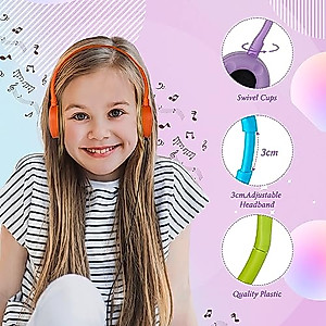 OSSZIT Classroom Kids Headphones Bulk 100 Pack Class Set of Headphones for Students Children Toddler Boys Girls Teen and Adult 10 Colourful (100 Mixed)