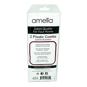 7in Plastic Pick Comb, pack of 2